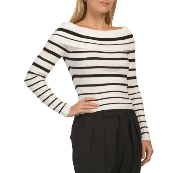 Madden Girl | Tops | Madden Girl Pristine Long Sleeve Marilyn Neck Top ...